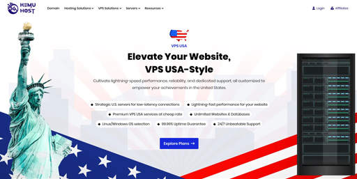 VPS USA | High-Performance VPS in USA - KemuHost